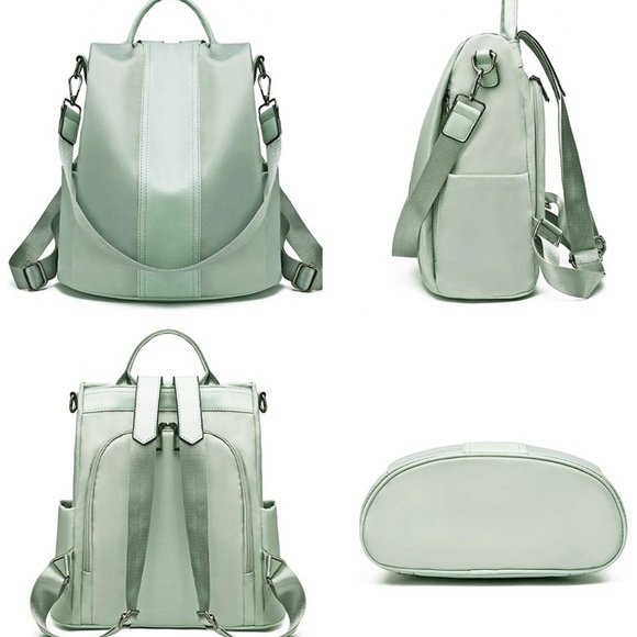 S. the Widow | Bags | Mint Green Leather Mini Backpack | Poshmark